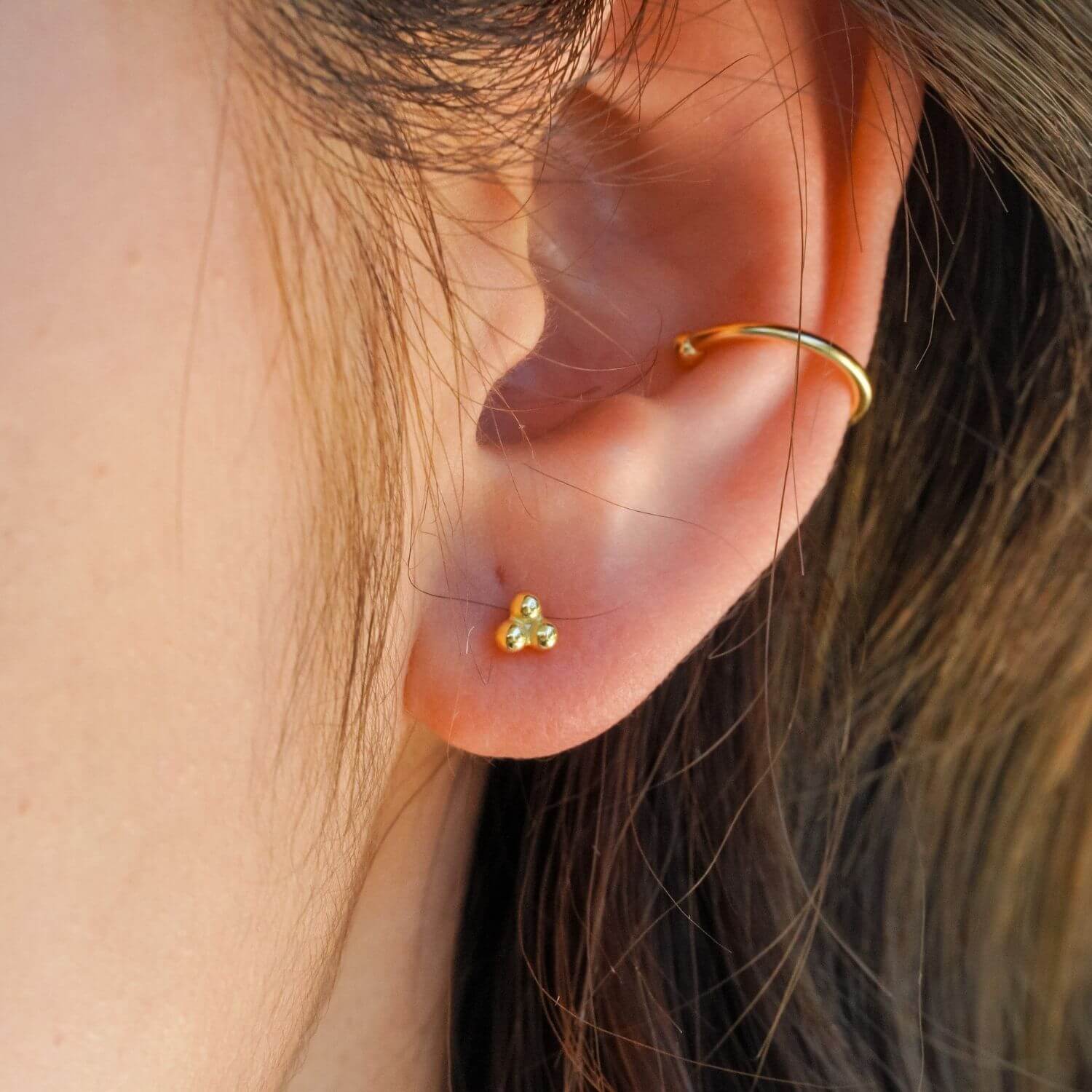 Stud Earrings Gold & Silver – LYANG & CO.